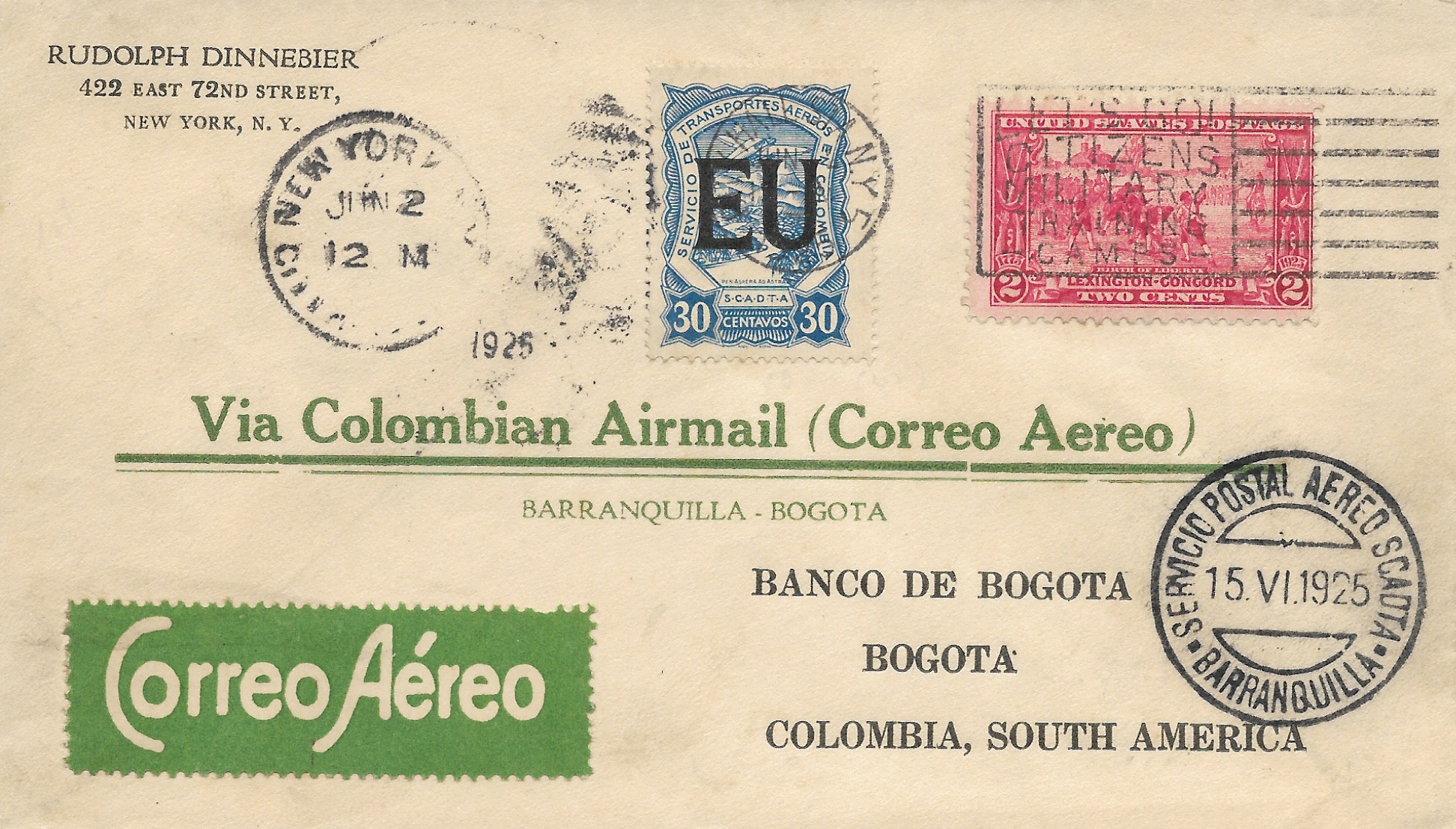 COLOMBIA COVERS AND POSTAL STAT
